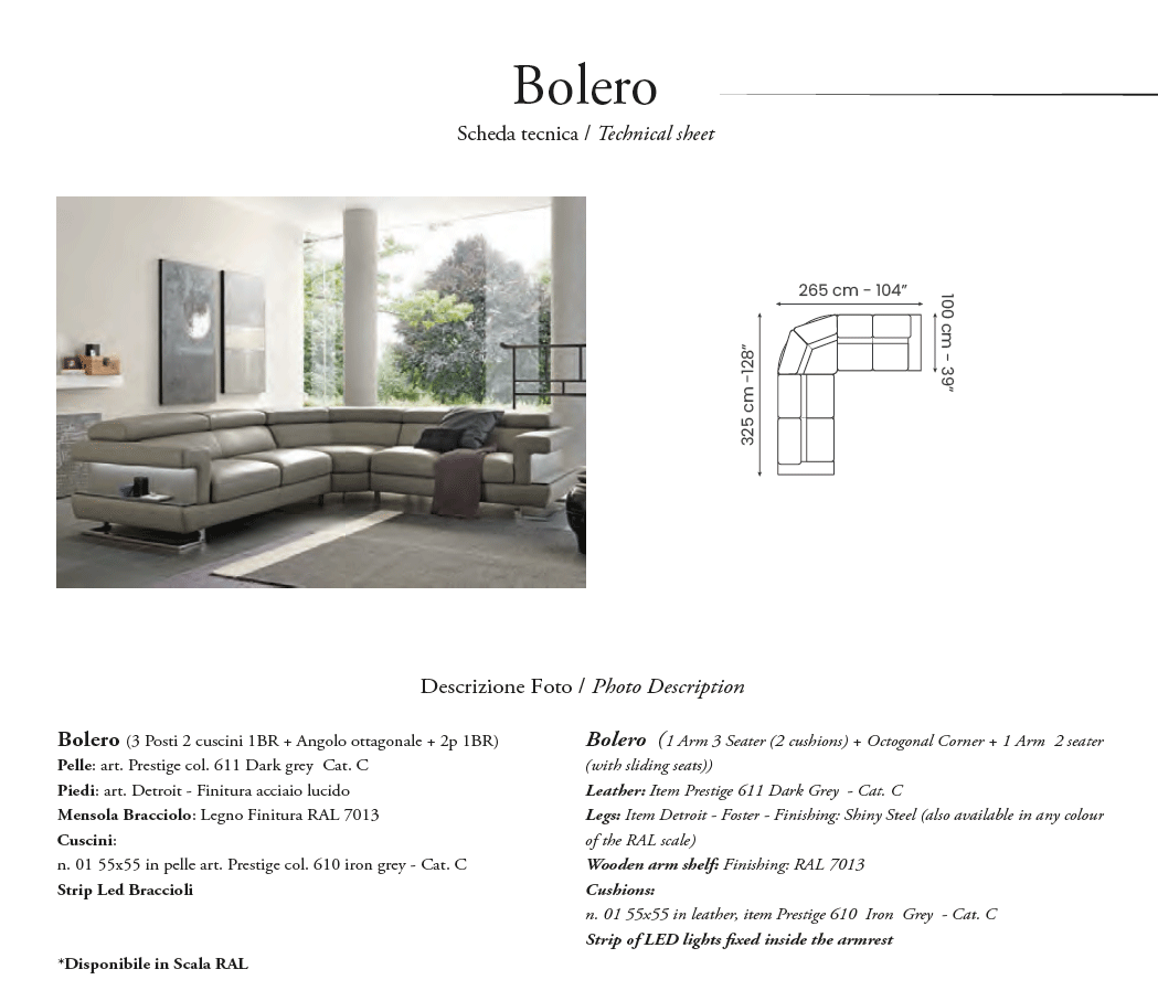Bolero, Sectionals, Living Room Furniture